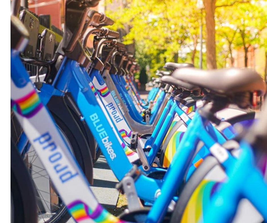 Ride with Pride Blue Bikes in June | BosGuy