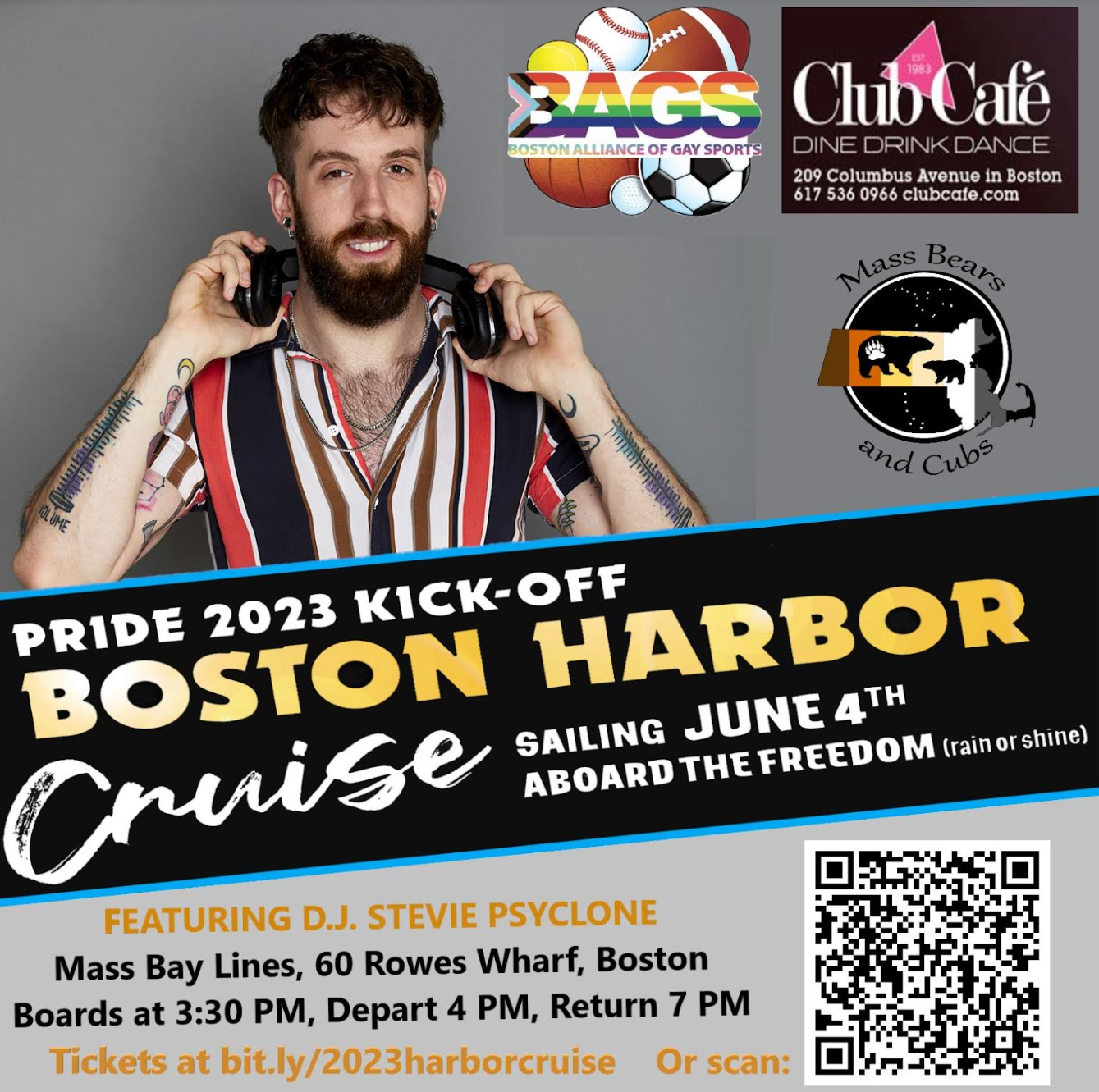 2023 Mass Bears and Cubs Boston Harbor Cruise | BosGuy